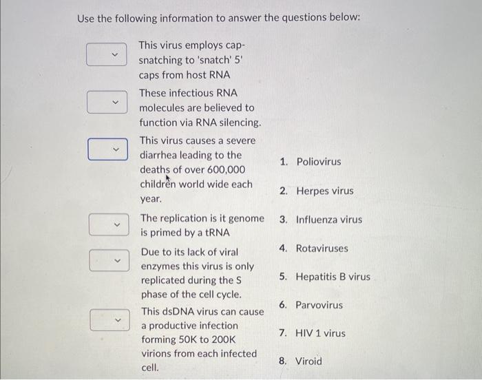Solved Use the following information to answer the questions | Chegg.com