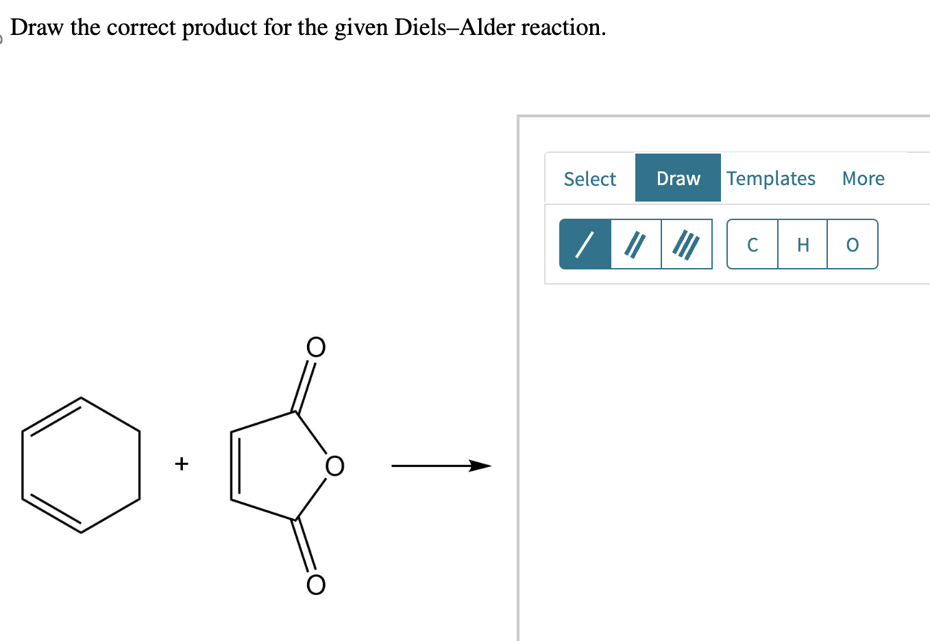 Solved Draw the correct product for the given Diels-Alder | Chegg.com