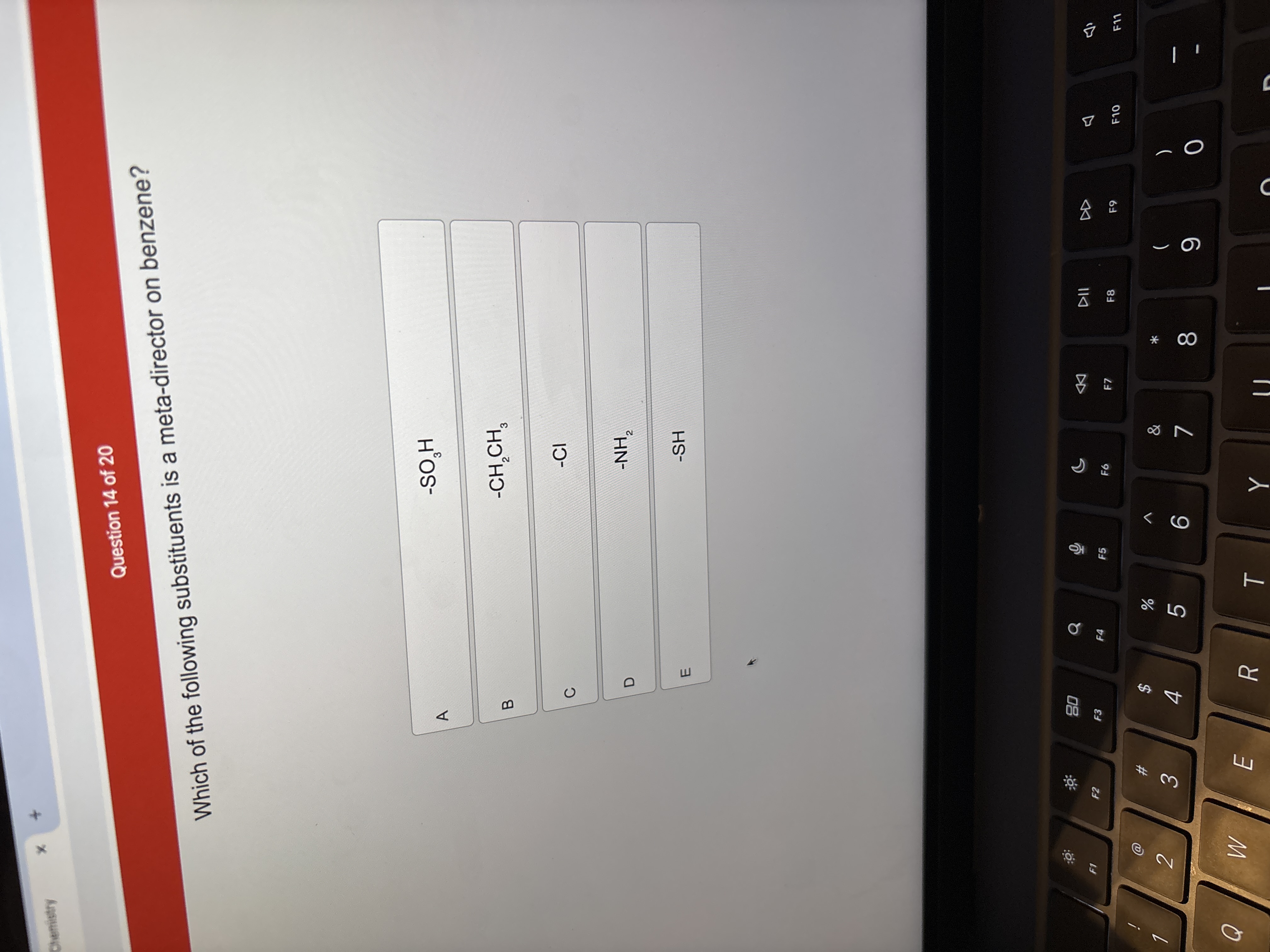 Solved Which of ﻿the following substituents is ﻿a | Chegg.com