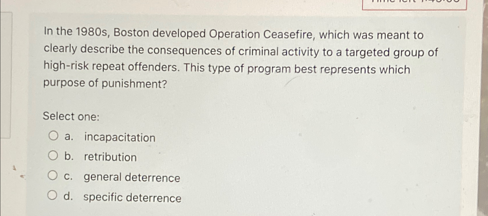 Solved In the 1980s, ﻿Boston developed Operation Ceasefire, | Chegg.com