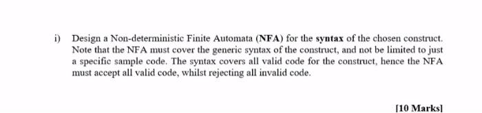 Solved 1) Design a Non-deterministic Finite Automata (NFA) | Chegg.com