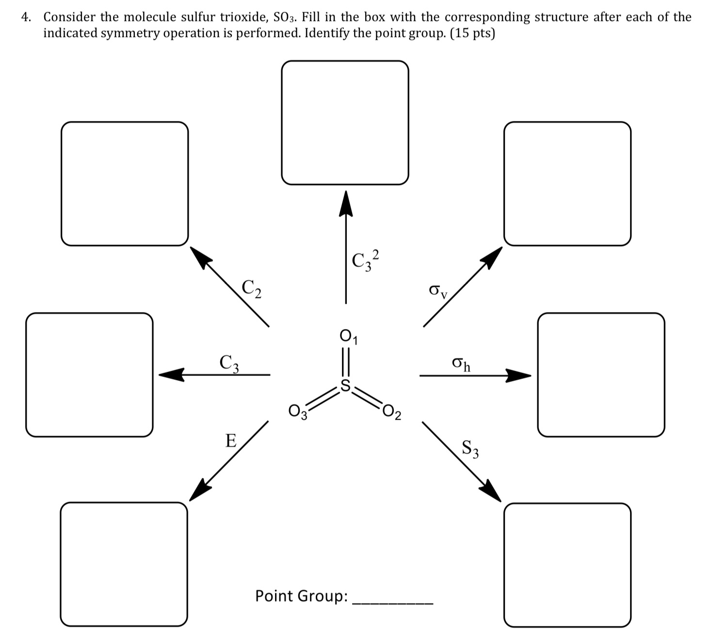 Solved Consider the molecule sulfur trioxide, SO3. ﻿Fill in | Chegg.com