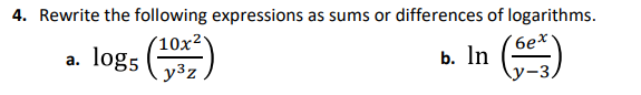 Solved Rewrite the following expressions as sums or | Chegg.com
