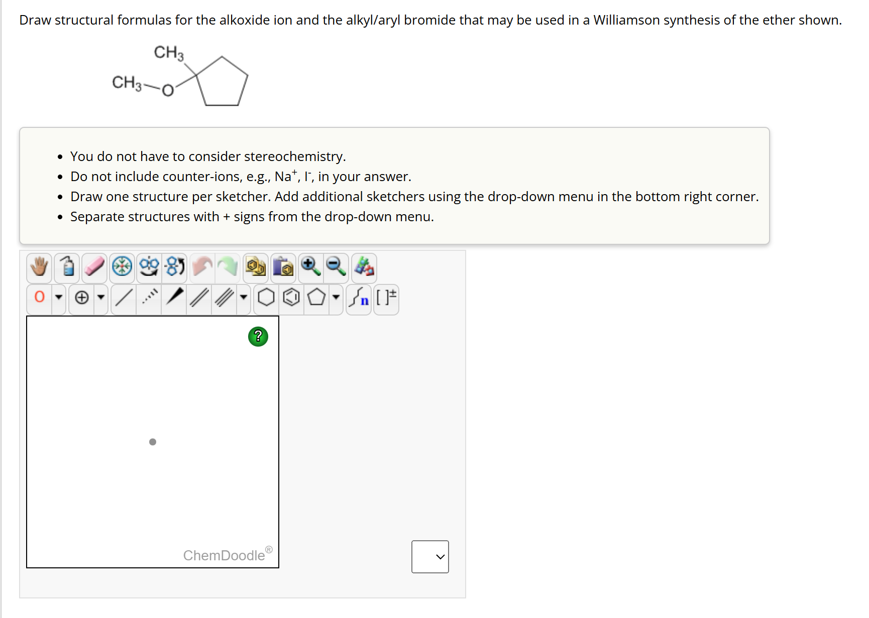 Draw structural formulas for the alkoxide ion and the | Chegg.com