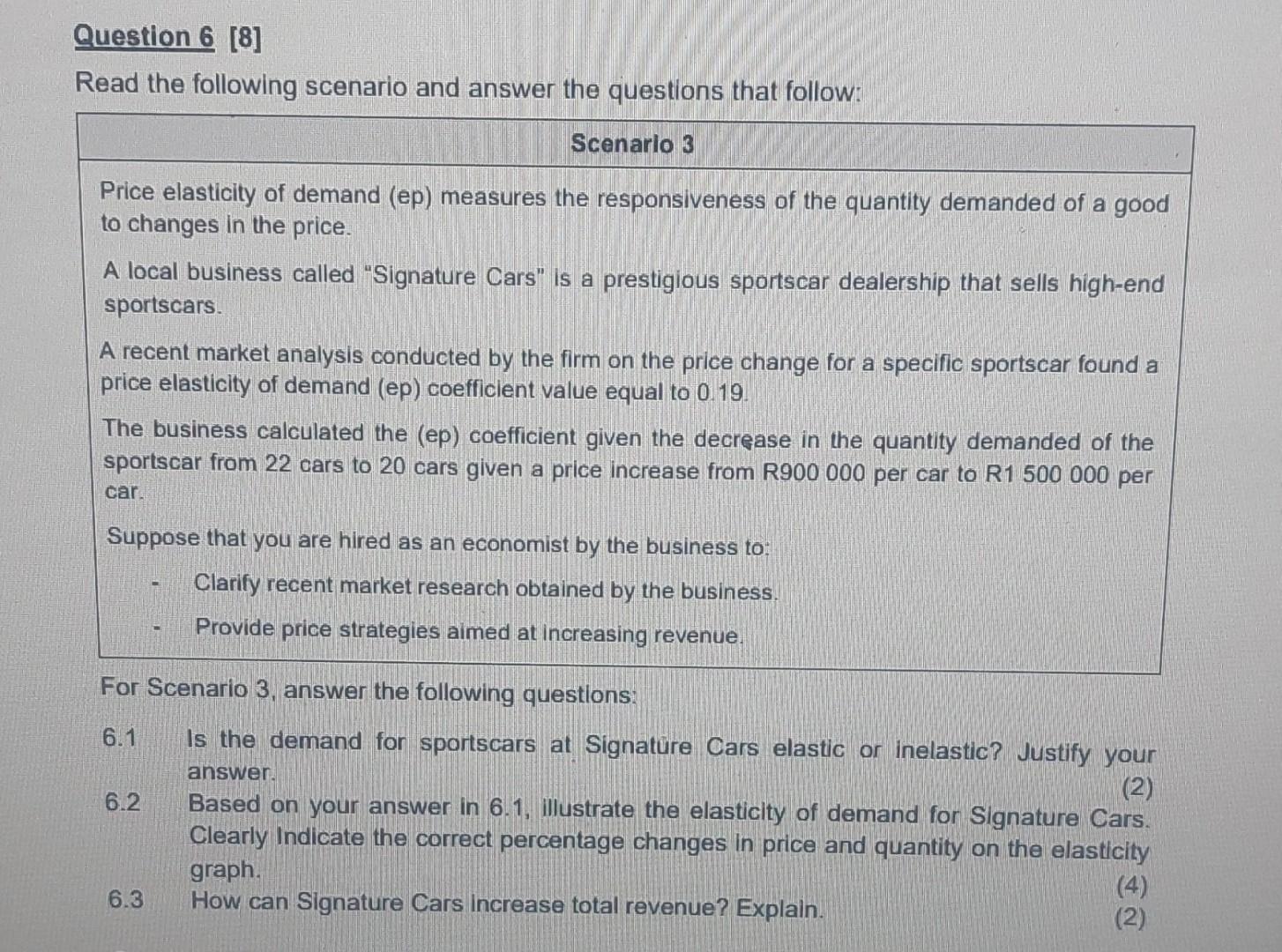 Solved Read the following scenario and answer the questions | Chegg.com