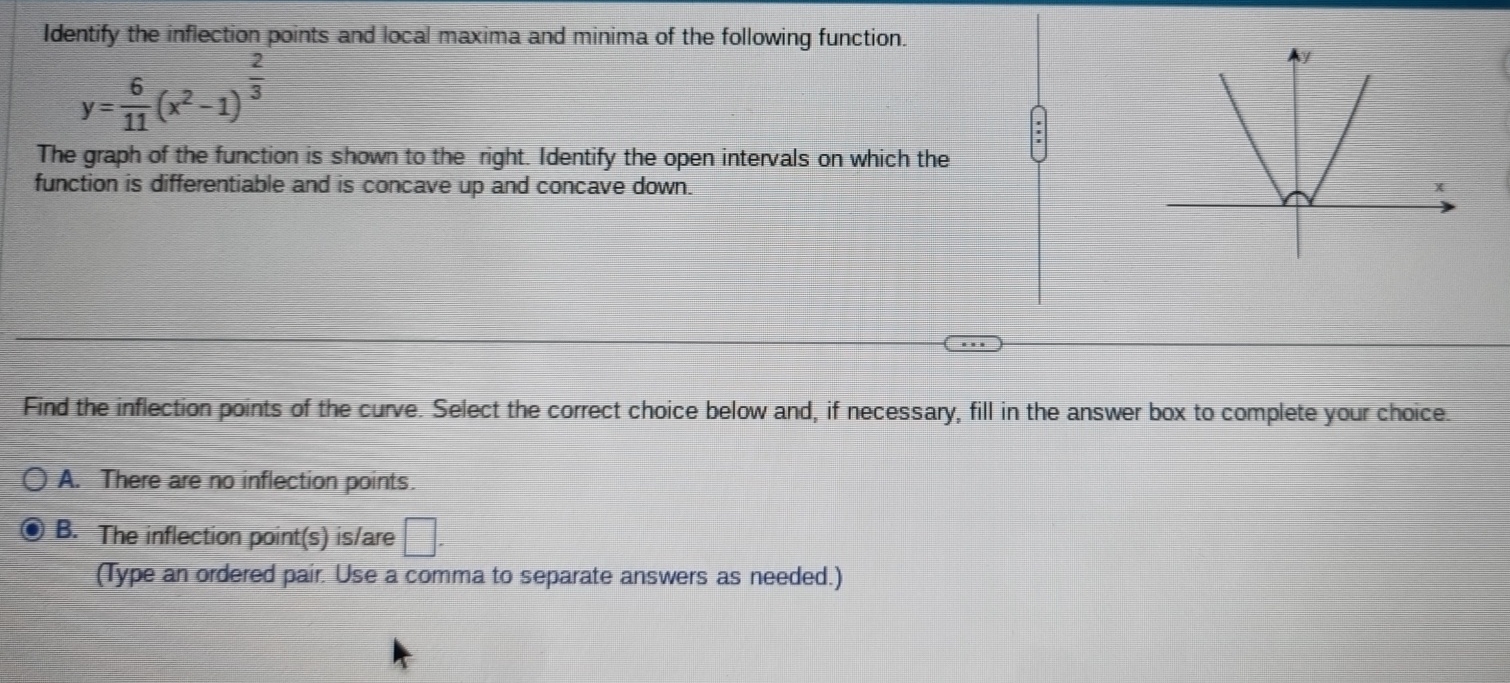 Solved Identify the inflection points and local maxima and | Chegg.com