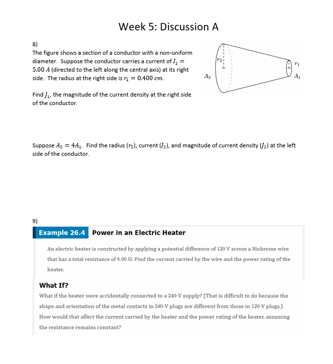 Solved Week 5: Discussion AThe figure shows a section of a | Chegg.com