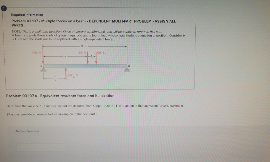 Solved Required information Problem 03.107 - Multiple forces | Chegg.com