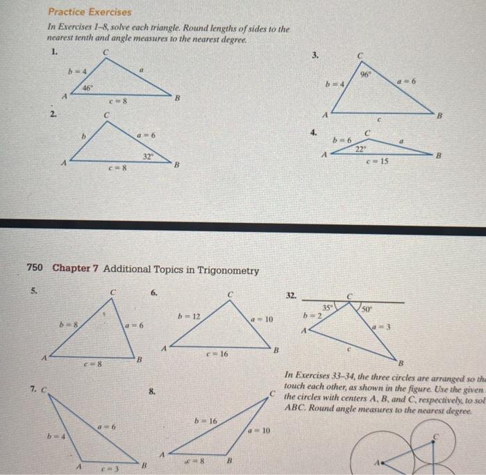Solved Practice Exercises In Exercises 1-8, solve each | Chegg.com
