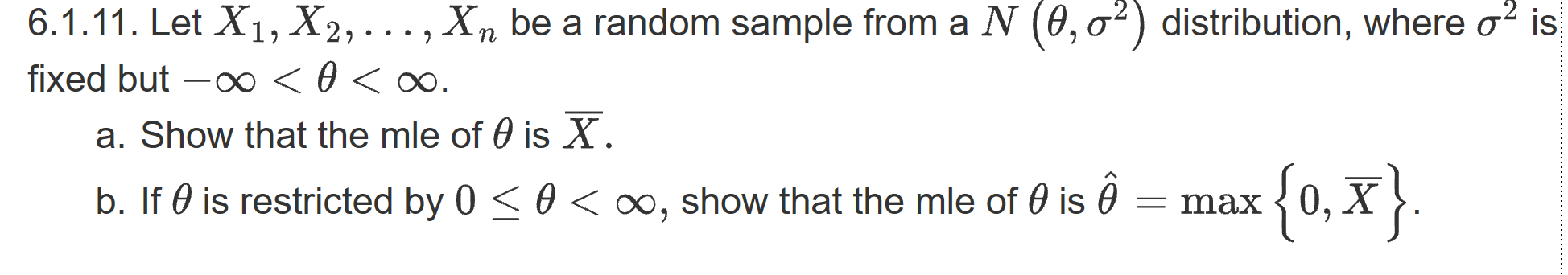 Solved Let x1,x2,dots,xn ﻿be a random sample from a N(θ,σ2) | Chegg.com