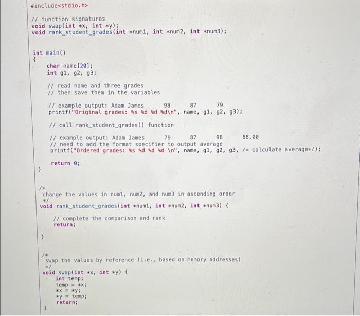 Solved (d) (30pts) Write a C program to read a student's | Chegg.com Solved (d) (30pts) Write a C program to read a student's | Chegg.com