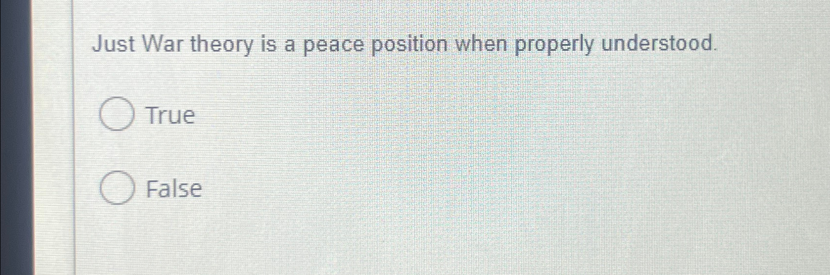 Solved Just War theory is a peace position when properly | Chegg.com