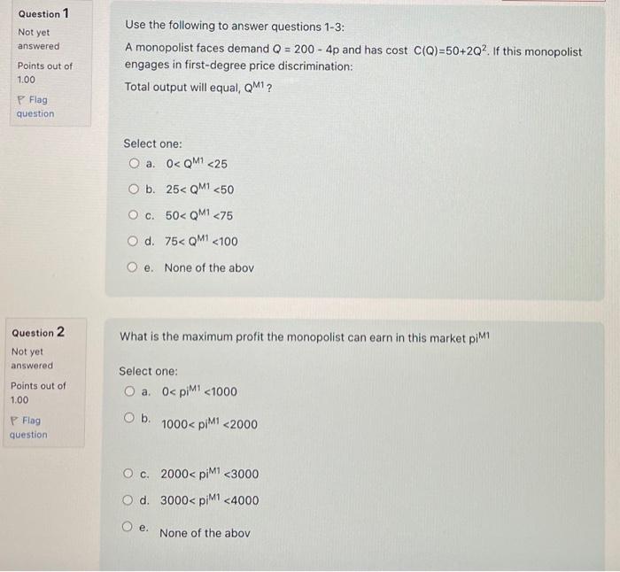 Solved Use the following to answer questions 1-3: A | Chegg.com
