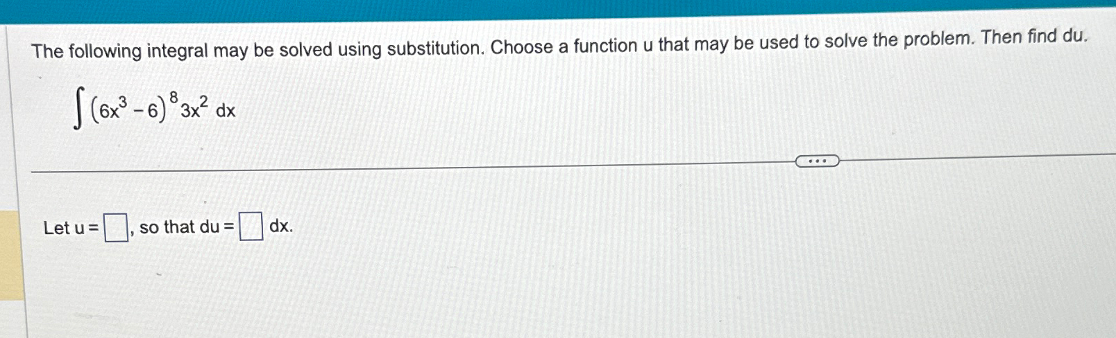 The following integral may be solved using | Chegg.com