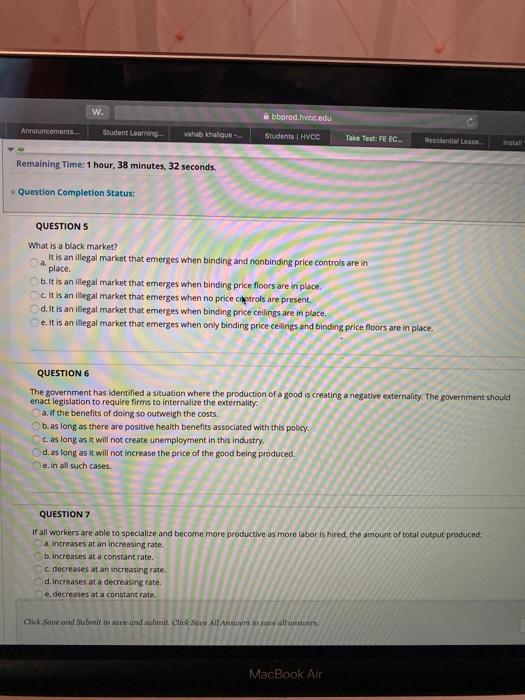 Solved bbprod.hvcc.edu Announcements. Student Learning vahab | Chegg.com