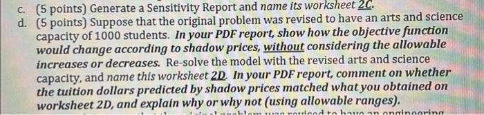 Solved Constraints Total number of students admitted cannot | Chegg.com