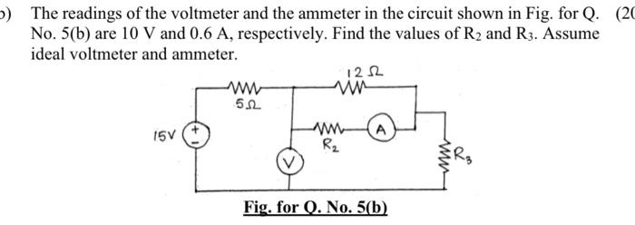 Solved The readings of the voltmeter and the ammeter in the | Chegg.com
