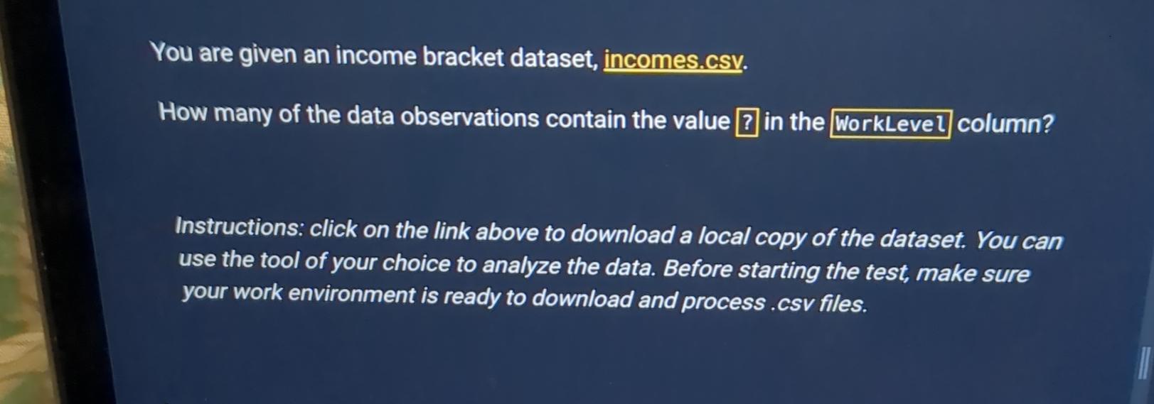 Solved You are given an income bracket dataset, | Chegg.com