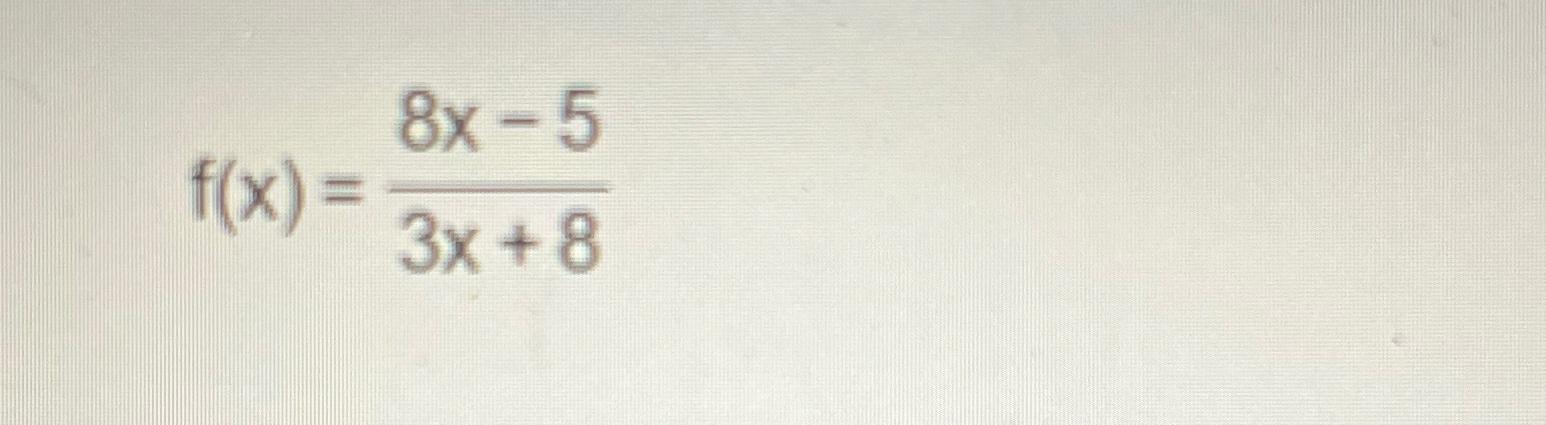 Solved f(x)=8x-53x+8Find derivative using product rule | Chegg.com