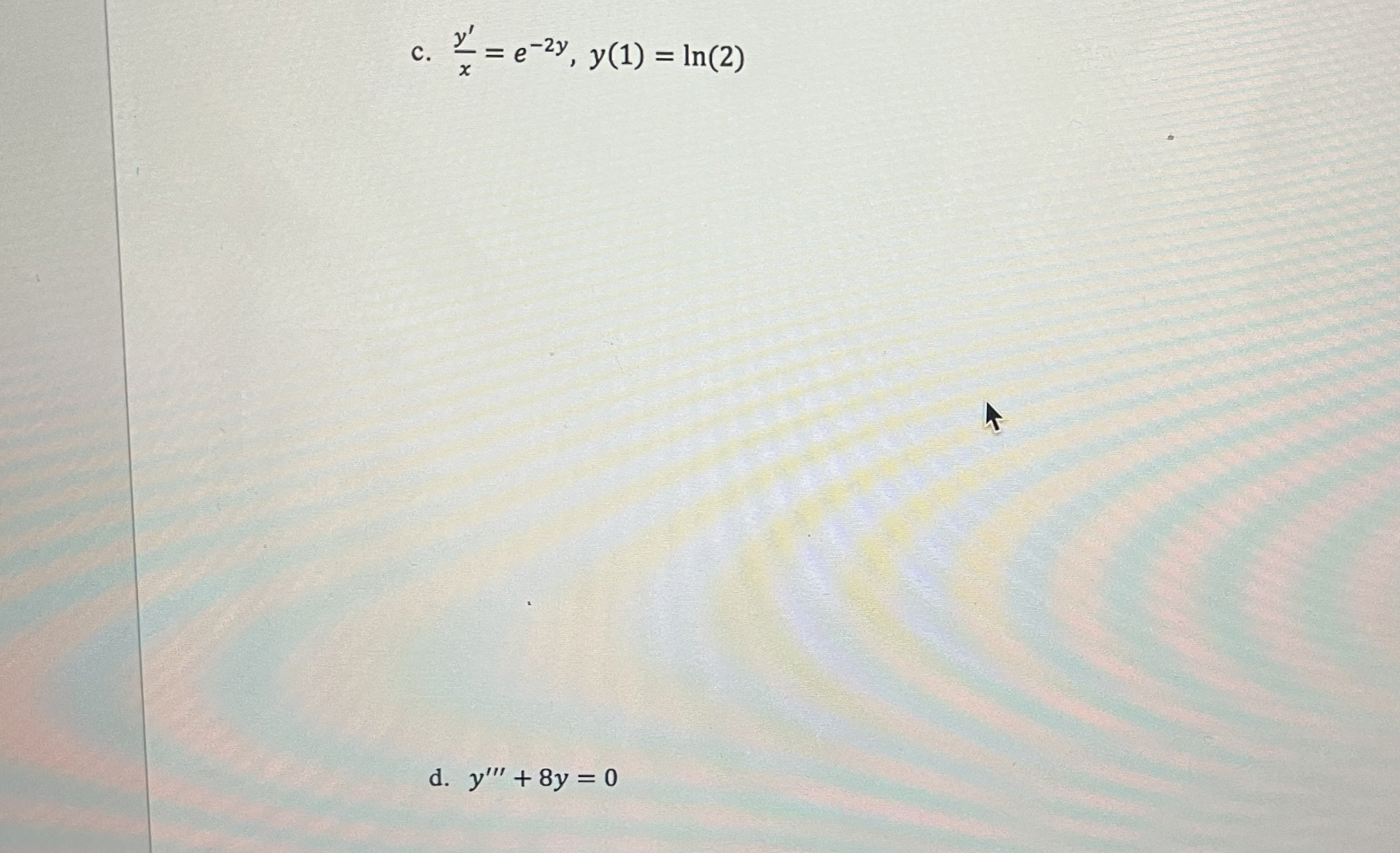 Solved Please can I have a human work these equations out | Chegg.com