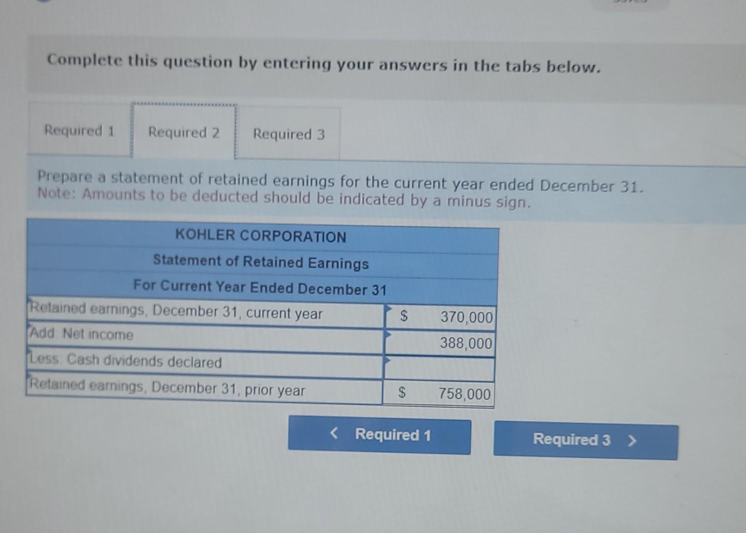 Solved Kohler Corporation reports the following components | Chegg.com