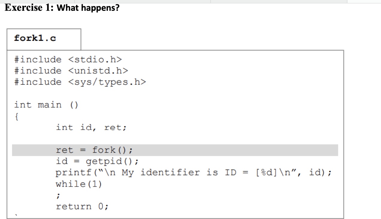 Solved Exercise 1: What happens? | Chegg.com