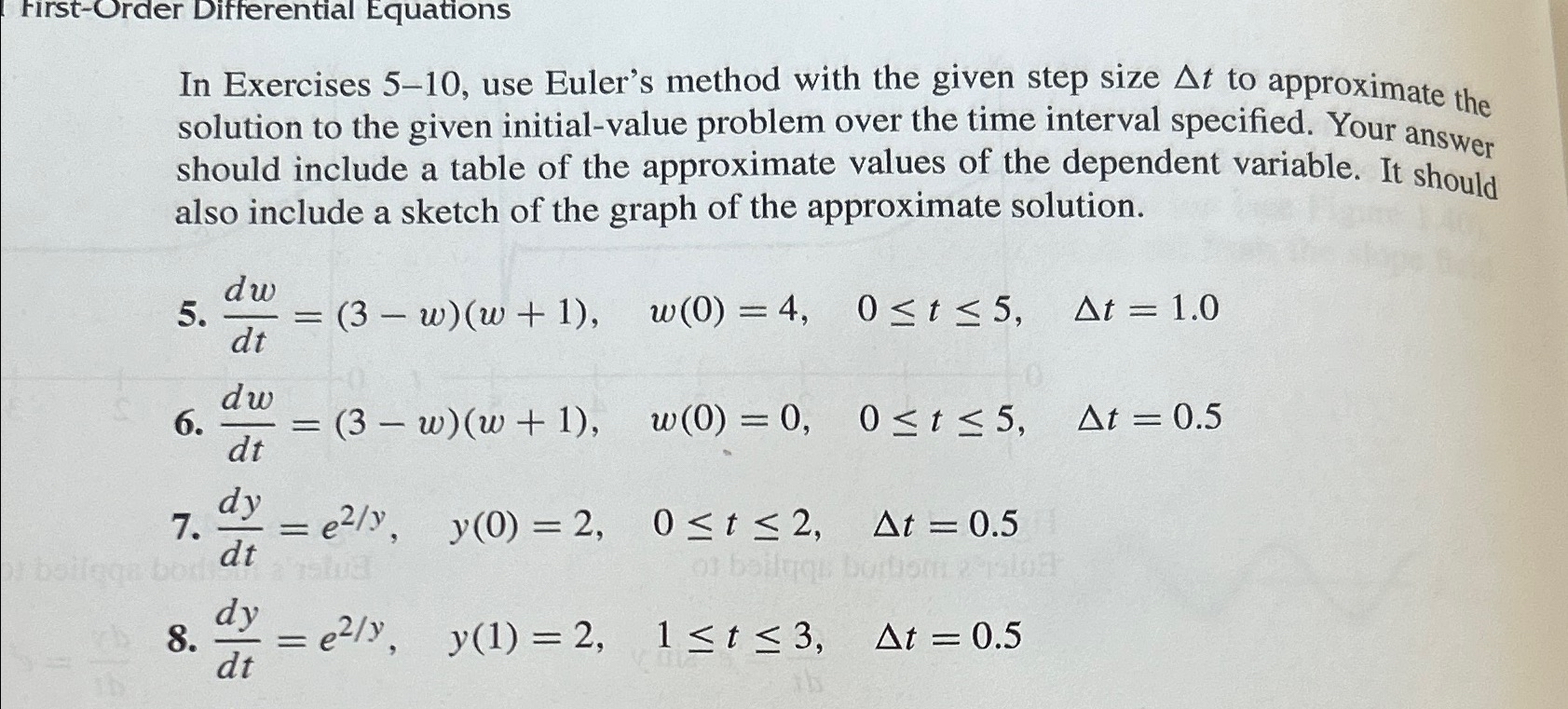 First-Order Differential EquationsIn Exercises 5-10, | Chegg.com