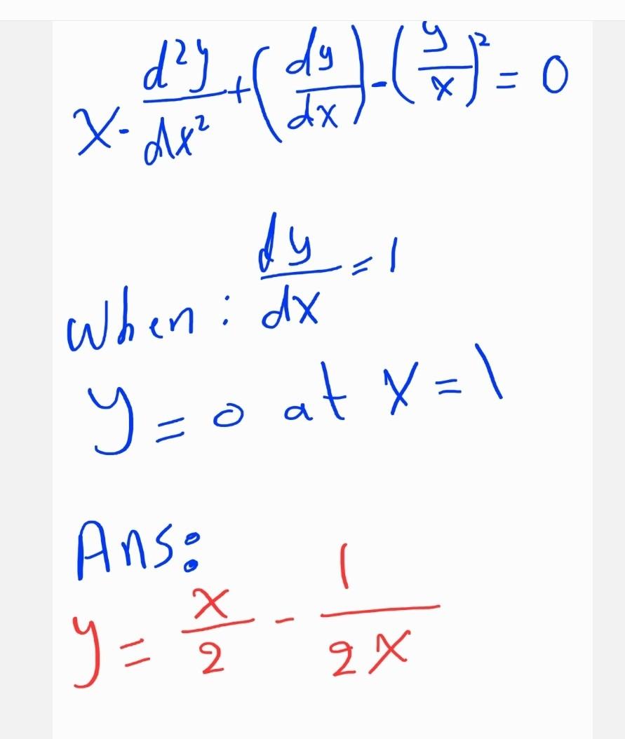 Solved Solve the following quadratic differential equation | Chegg.com