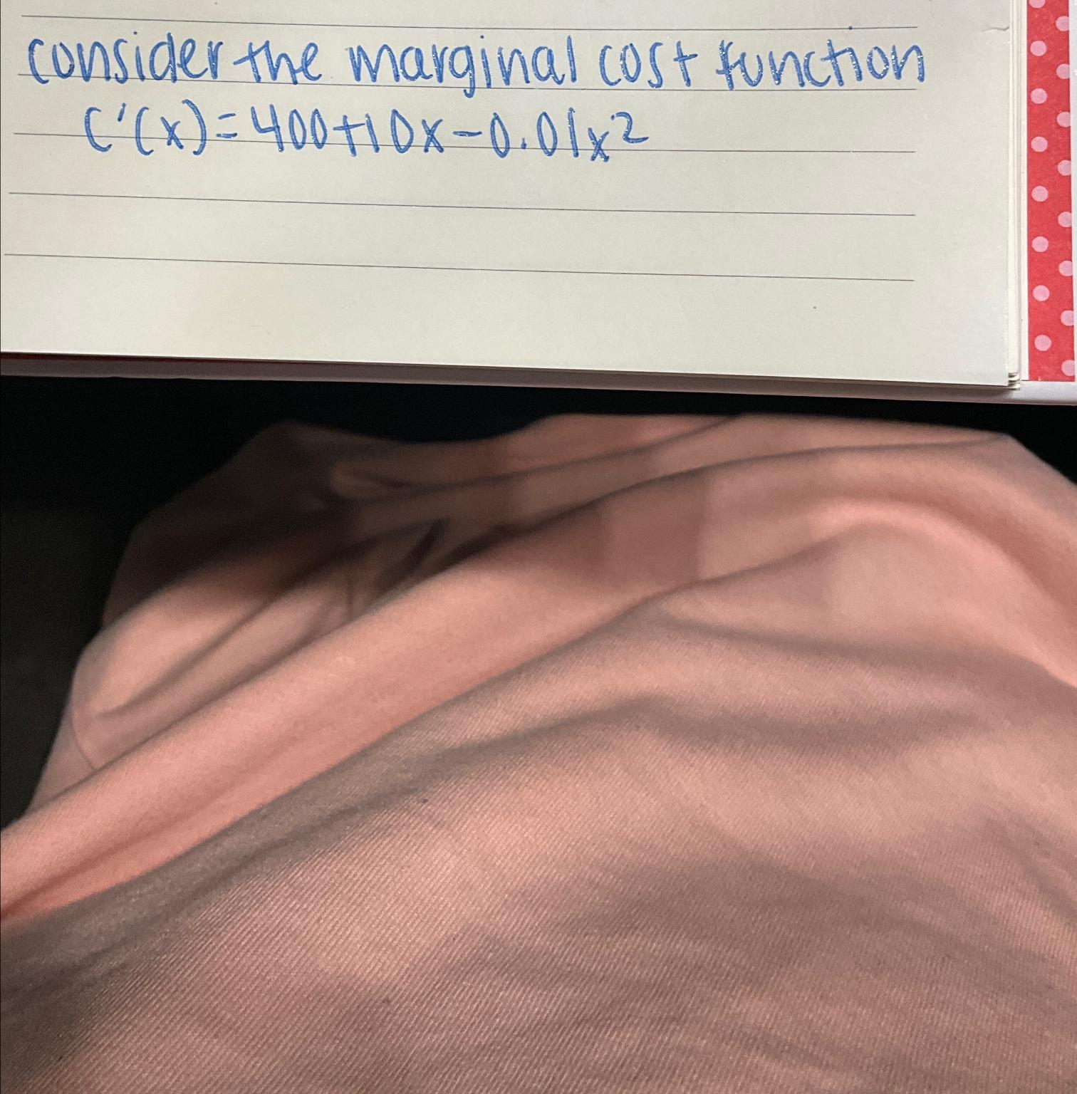 Solved consider the marginal cost | Chegg.com