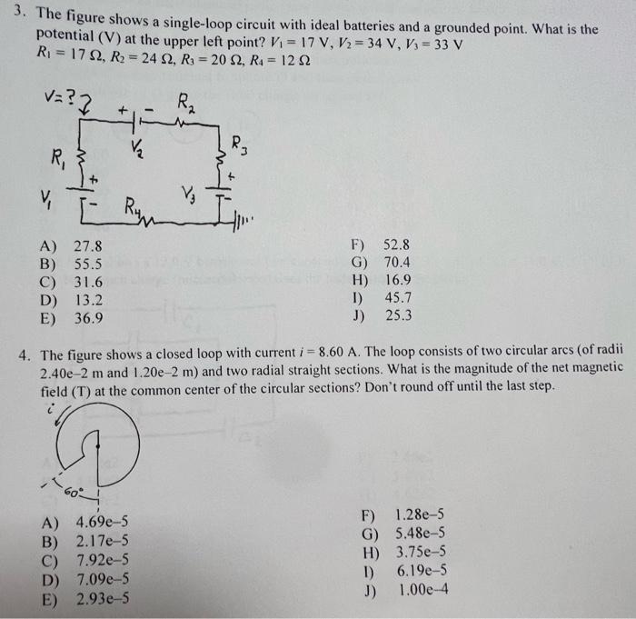 3. The figure shows a single-loop circuit with ideal | Chegg.com
