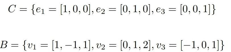 Solved In IR ^ 3 consider the bases If T: IR3 → IR3 | Chegg.com