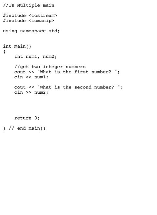 Solved Is Multiple Overview For this daily, write a program | Chegg.com