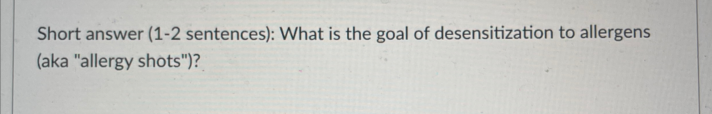 Solved Short answer (1-2 ﻿sentences): What is the goal of | Chegg.com