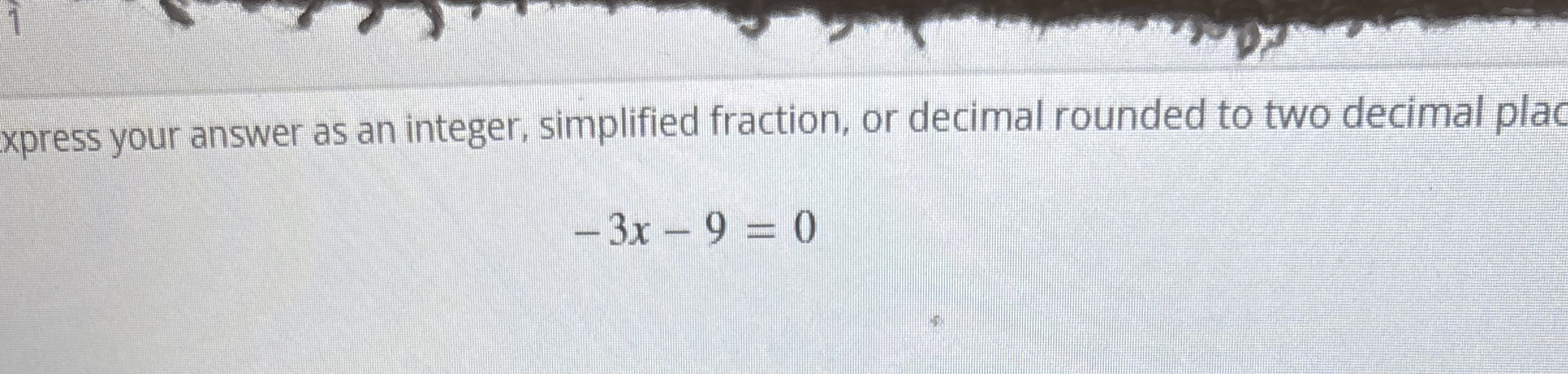Solved xpress your answer as an integer, simplified | Chegg.com