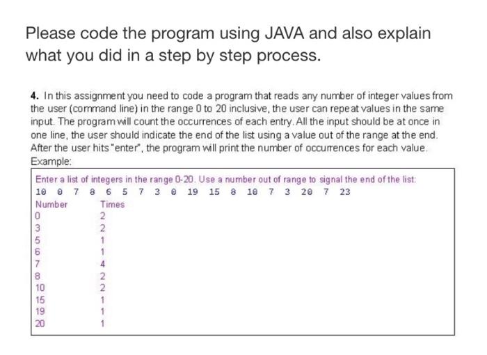 Solved Please Code The Program Using Java And Also Explain 0451