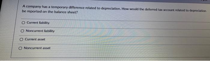 Solved Which of the following temporary differences will | Chegg.com