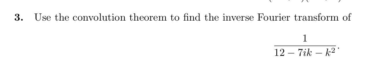 Use the convolution theorem to find the inverse | Chegg.com