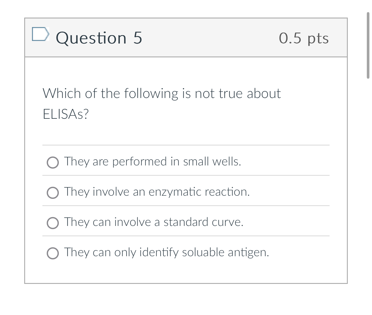 High Quality SOLUTION Question 50.5 ﻿ptsWhich of the following is not true | Chegg.com