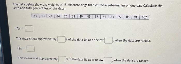 Solved Calculate the 33 rd and 71 st percentiles of the data | Chegg.com