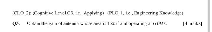 Solved (CLO_2): (Cognitive Level C3, i.e., Applying) (PLO_1, | Chegg.com