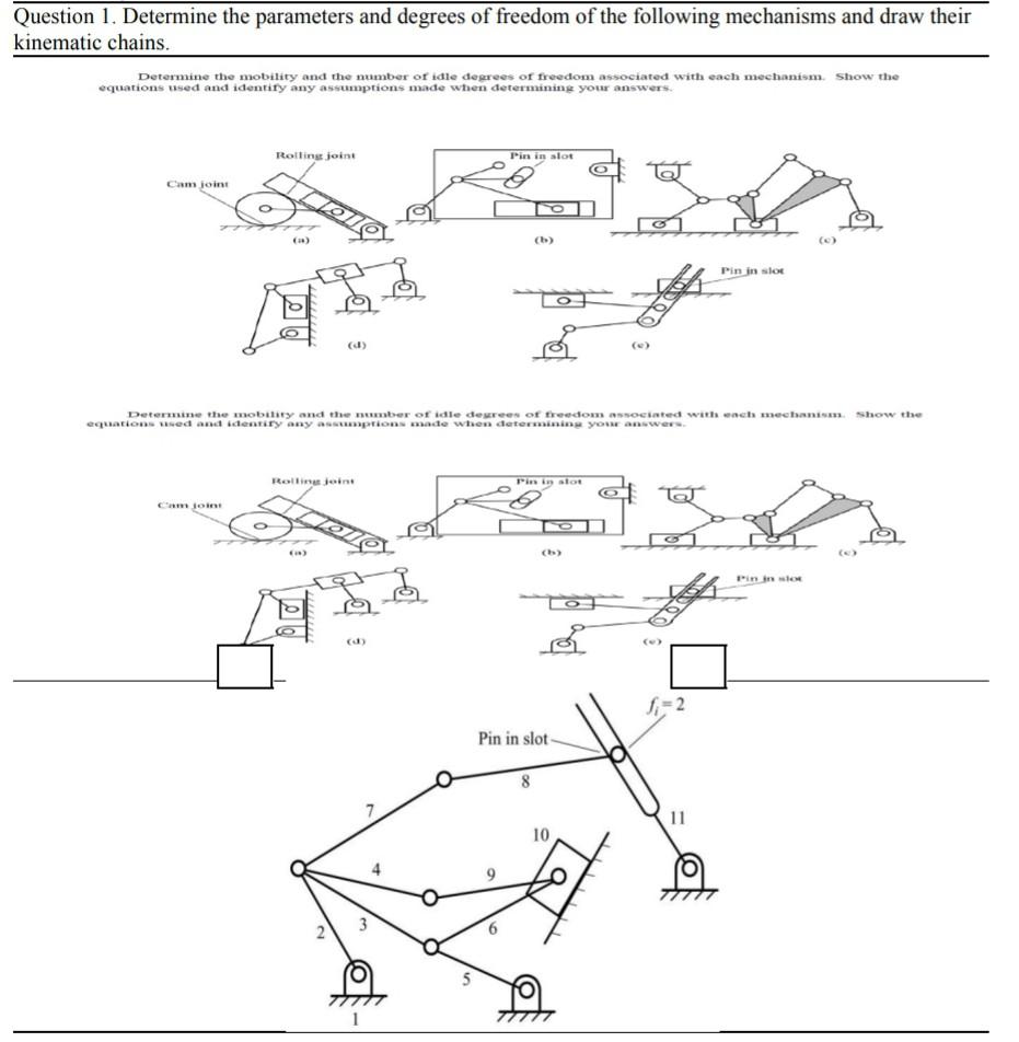 Solved Mechanism The correct Answer! DETERMINE | Chegg.com