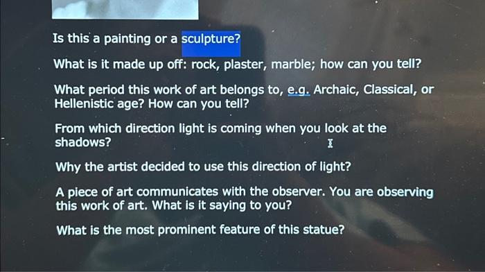 Analyze the following work of art:Is this a painting | Chegg.com