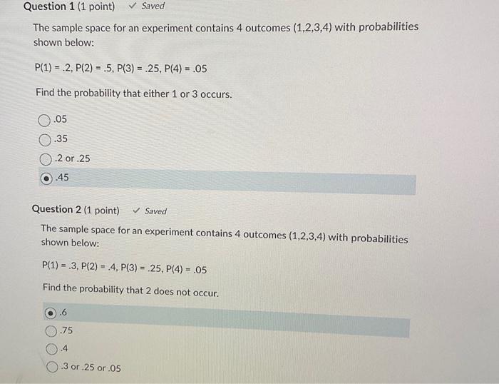 Solved The sample space for an experiment contains 4 | Chegg.com