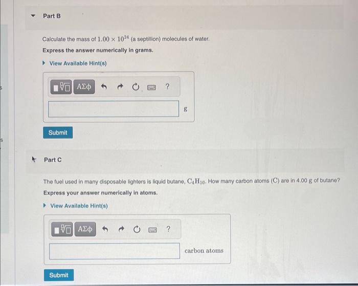 Solved Calculate the mass of 1.00×1024 (a septillion) | Chegg.com