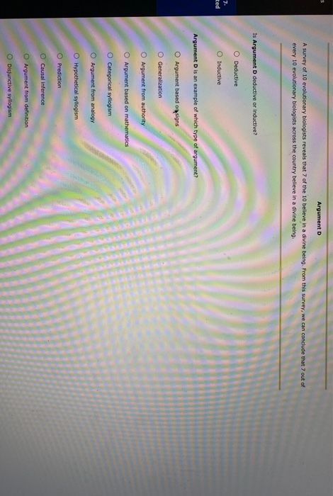 Use your knowledge of deductive argument forms and | Chegg.com