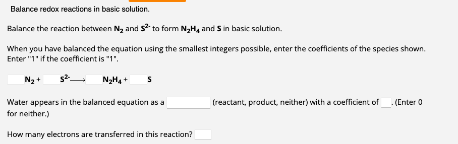 Solved Balance redox reactions in basic solution.Balance the | Chegg.com