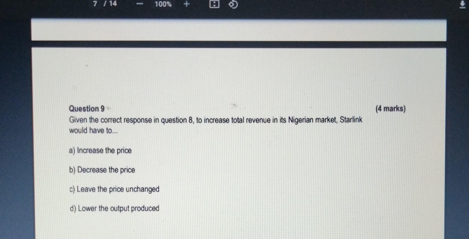 Solved Question 9 (4ma Given the correct response in | Chegg.com