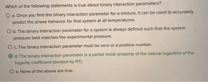 Solved Which of the following statements is true about | Chegg.com