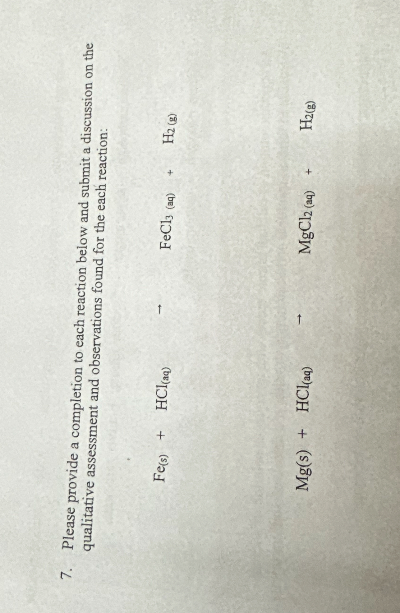Solved by an EXPERT Please provide a completion to each reaction below | Chegg.com