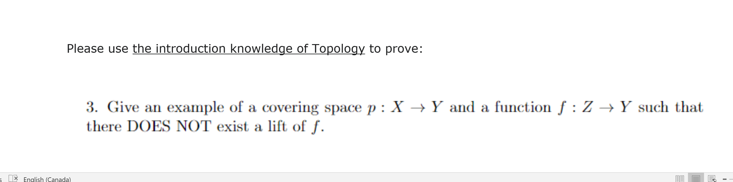 Solved Please use the introduction knowledge of Topology to | Chegg.com